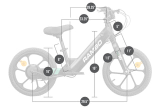 Rambo Kids 16" Lil Whip E-Bike | Rugged Power for Young Riders – Rambo ...